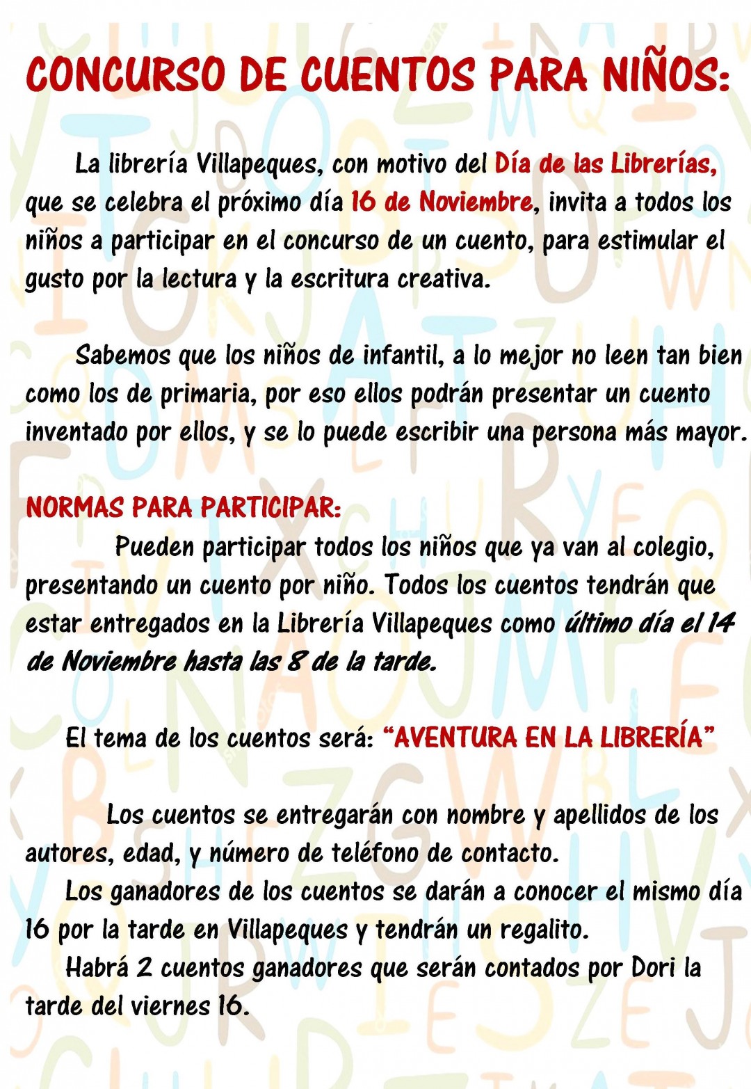 Concurso De Cuentos Para Niños En Villapeques