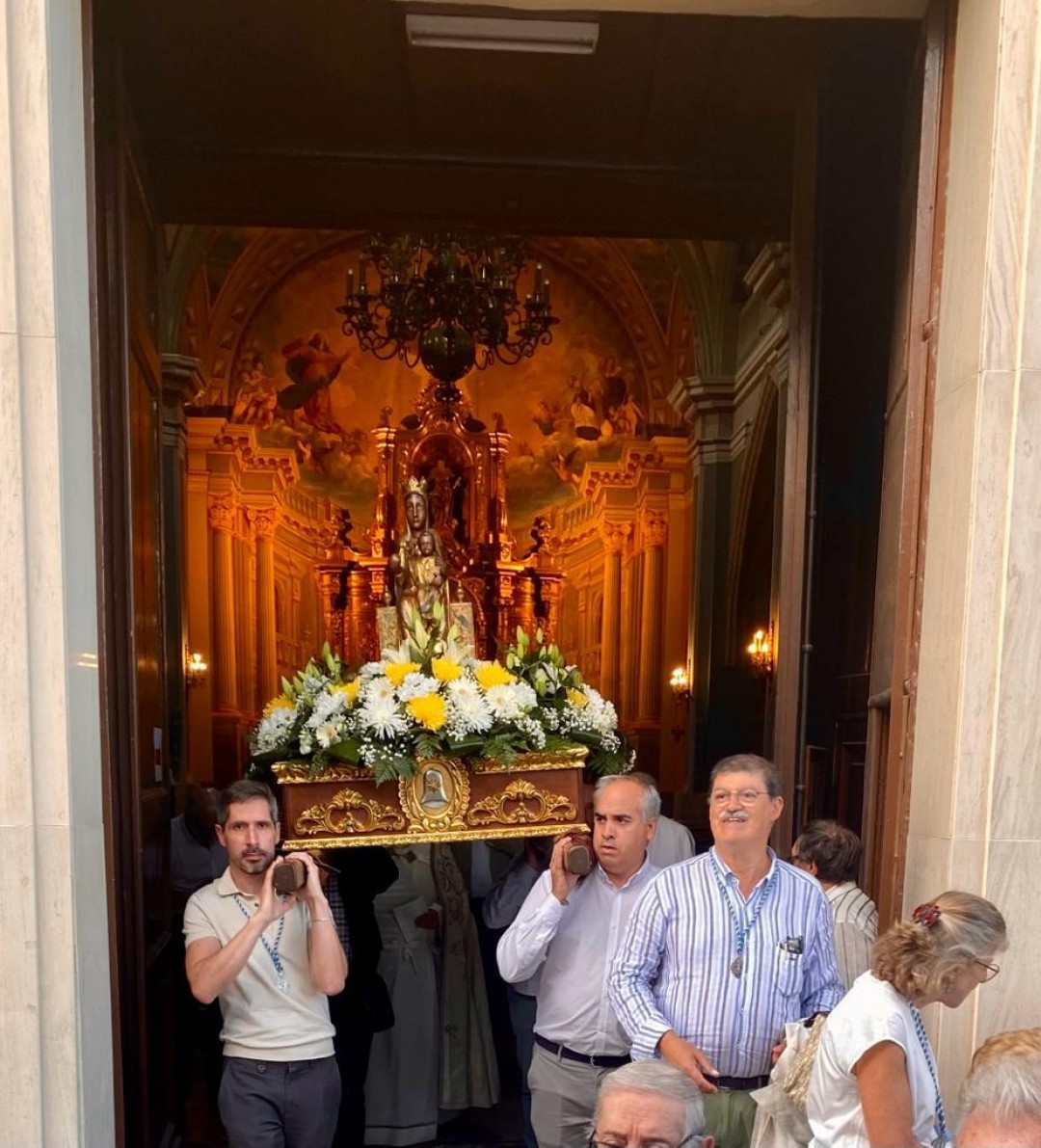 la virgen de la peña ya está en la colegiata de santa maría con motivo ...