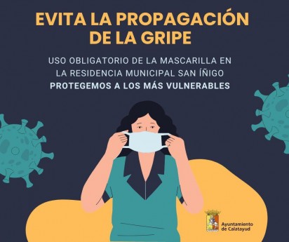 uso obligatorio de mascarilla en la residencia de mayores san íñigo